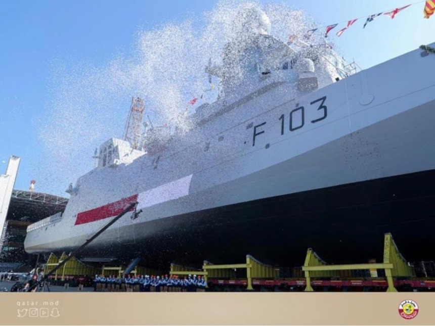 Fincantieri livre sa troisième corvette au Qatar - MENADEFENSE